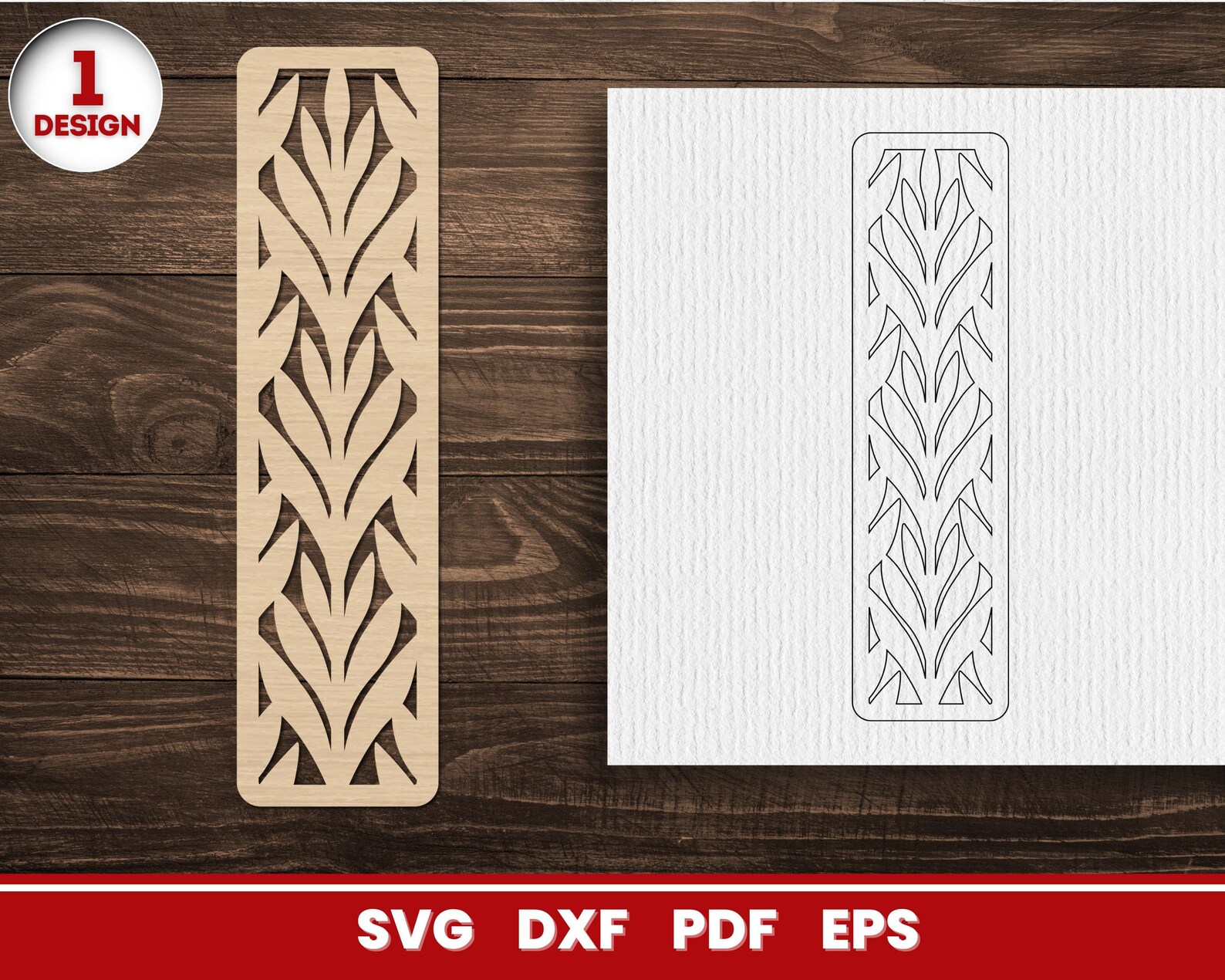 Geometric Bookmarks SVG Bundle, SVG Bundle for Glowforge, Bookmark ...