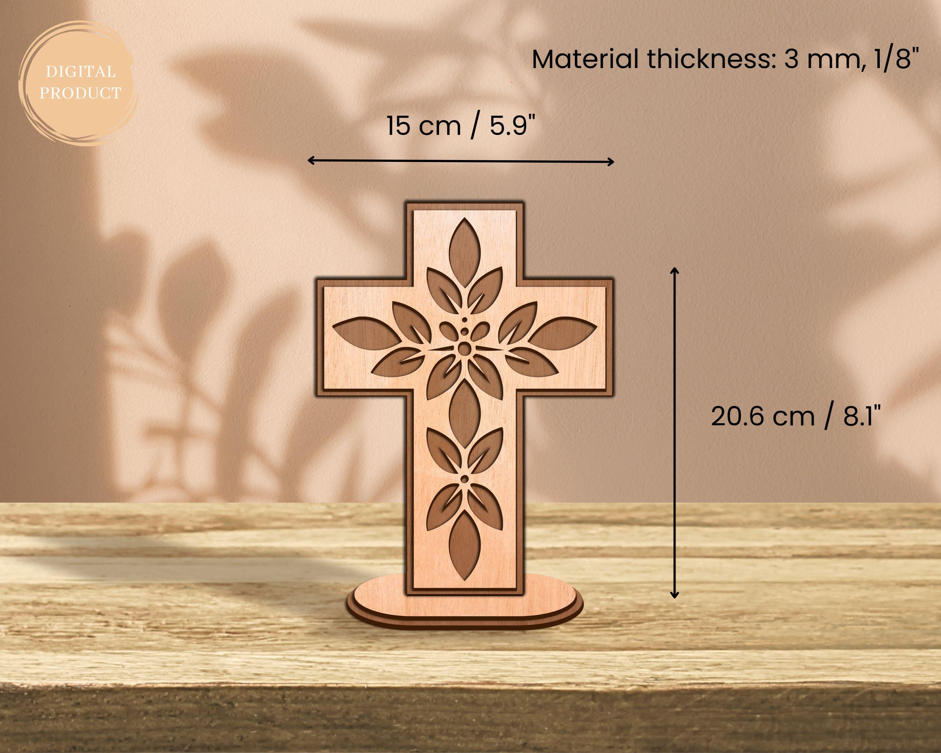 Easter Standing Cross Laser Cut, Easter Laser Cut, Easter Files Svg ...