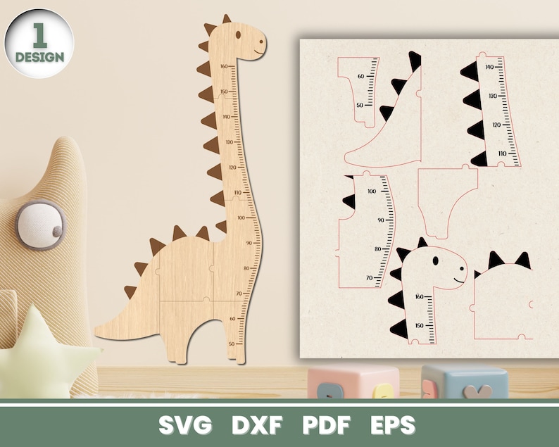 Animals Height Charts Bundle, SVG Bundle for Glowforge, Children's Room ...