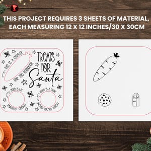 Square Santa Tray Laser Cut, Christmas Laser Cut, Cutting Board Treats ...