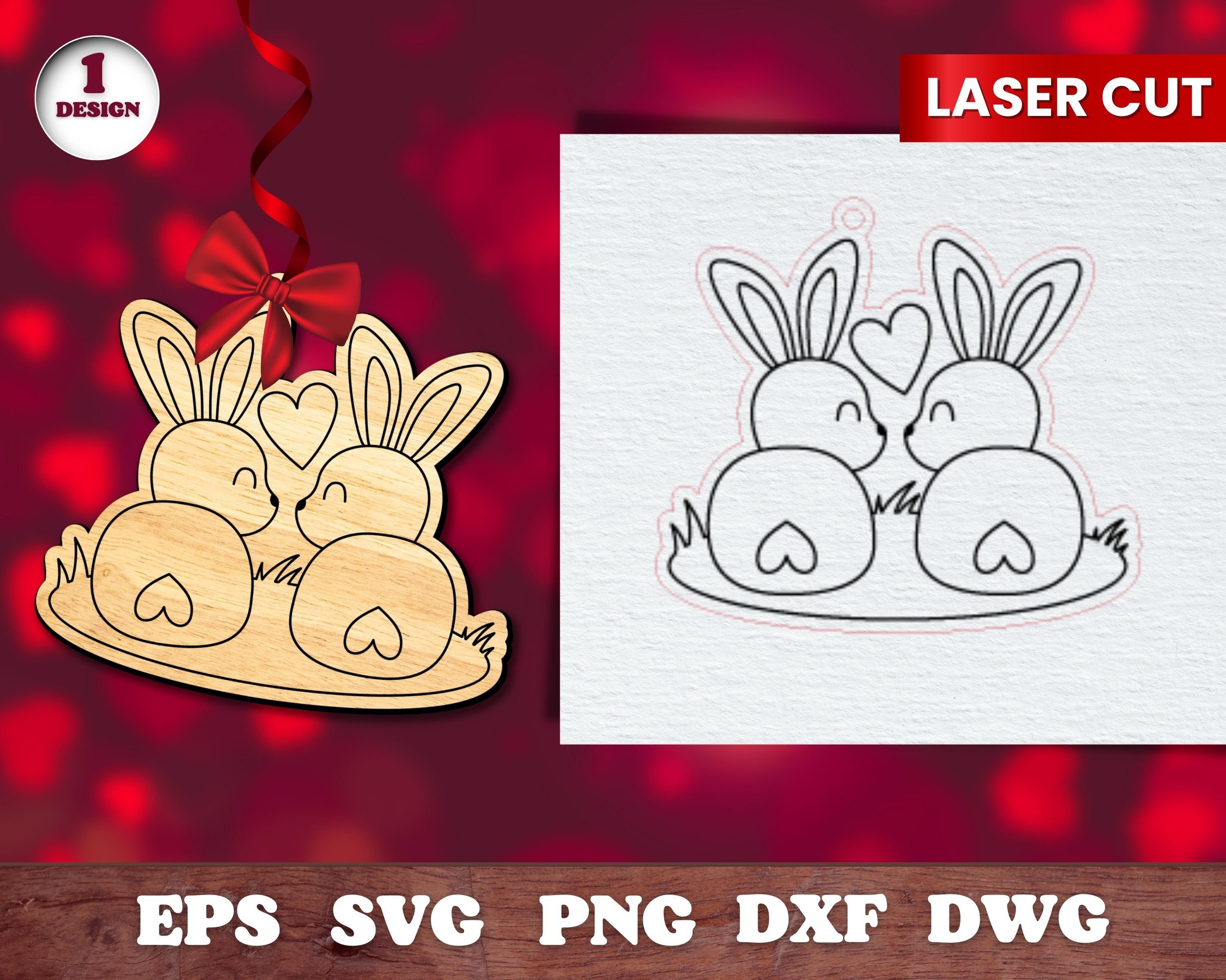 Valentine's Day Gift Tags Laser Cut, SVG Bundle for Glowforge, Cricut ...