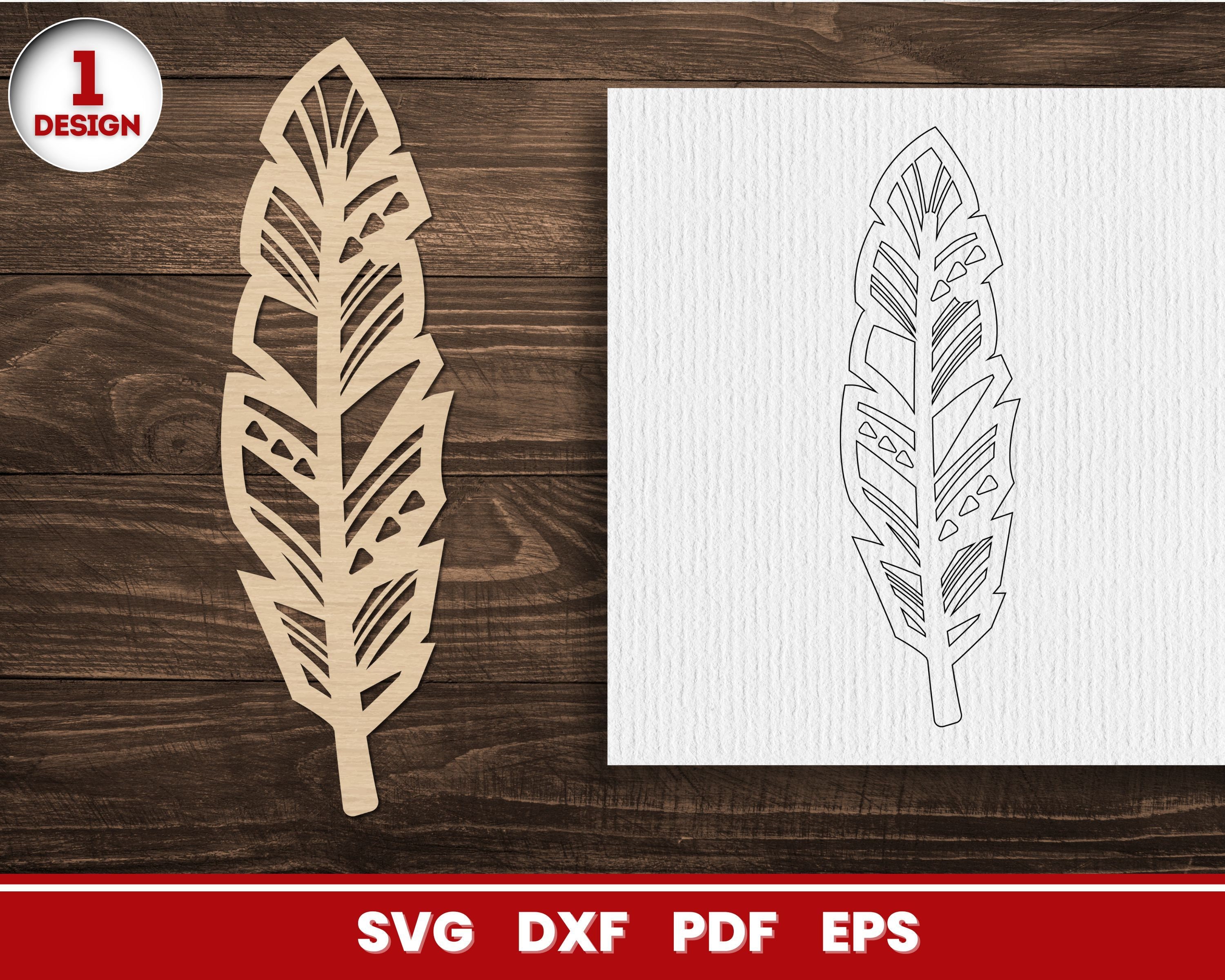 Bookmarks Feathers SVG Bundle, SVG Bundle for Glowforge, Bookmark ...