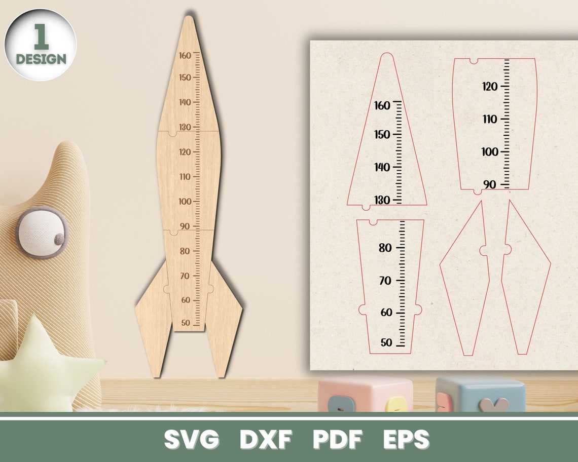 Animals Height Charts Bundle, SVG Bundle for Glowforge, Children's Room ...
