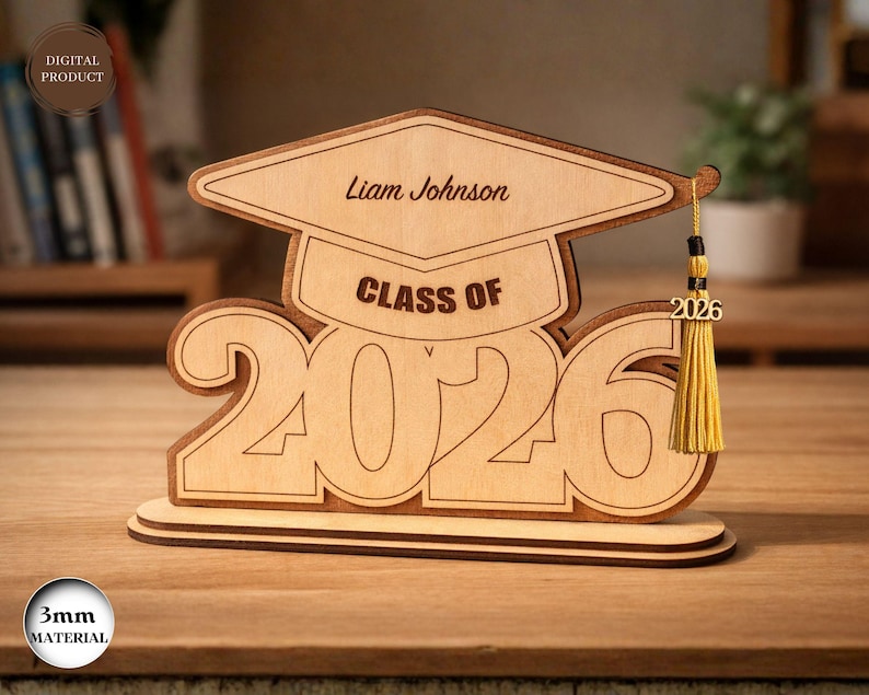 Class of 2026 Graduation Sign Laser Cut, Graduation Gift, Grad ...
