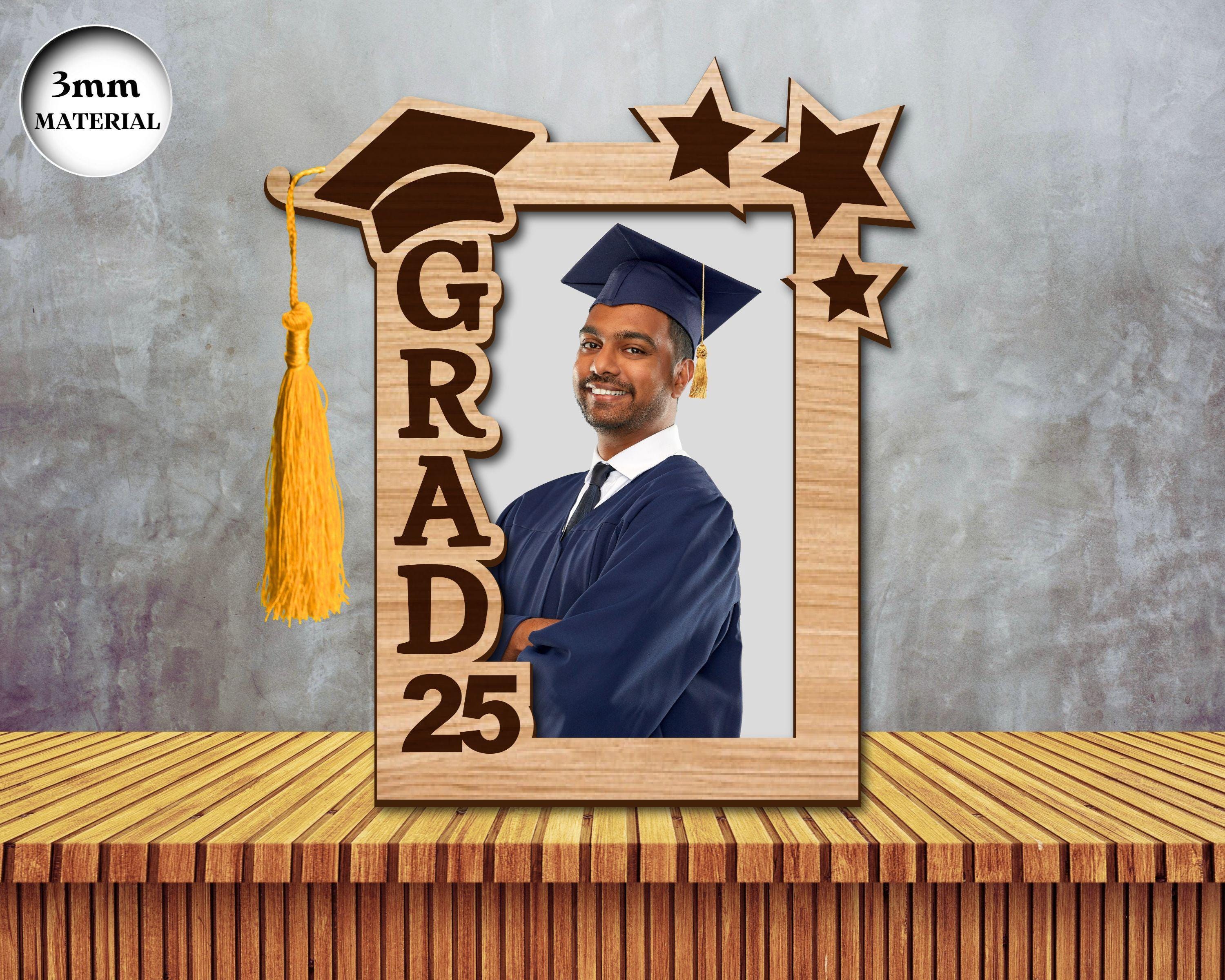Graduation Photo Frames Bundle, Tassel Holder Laser Cut, Graduation ...