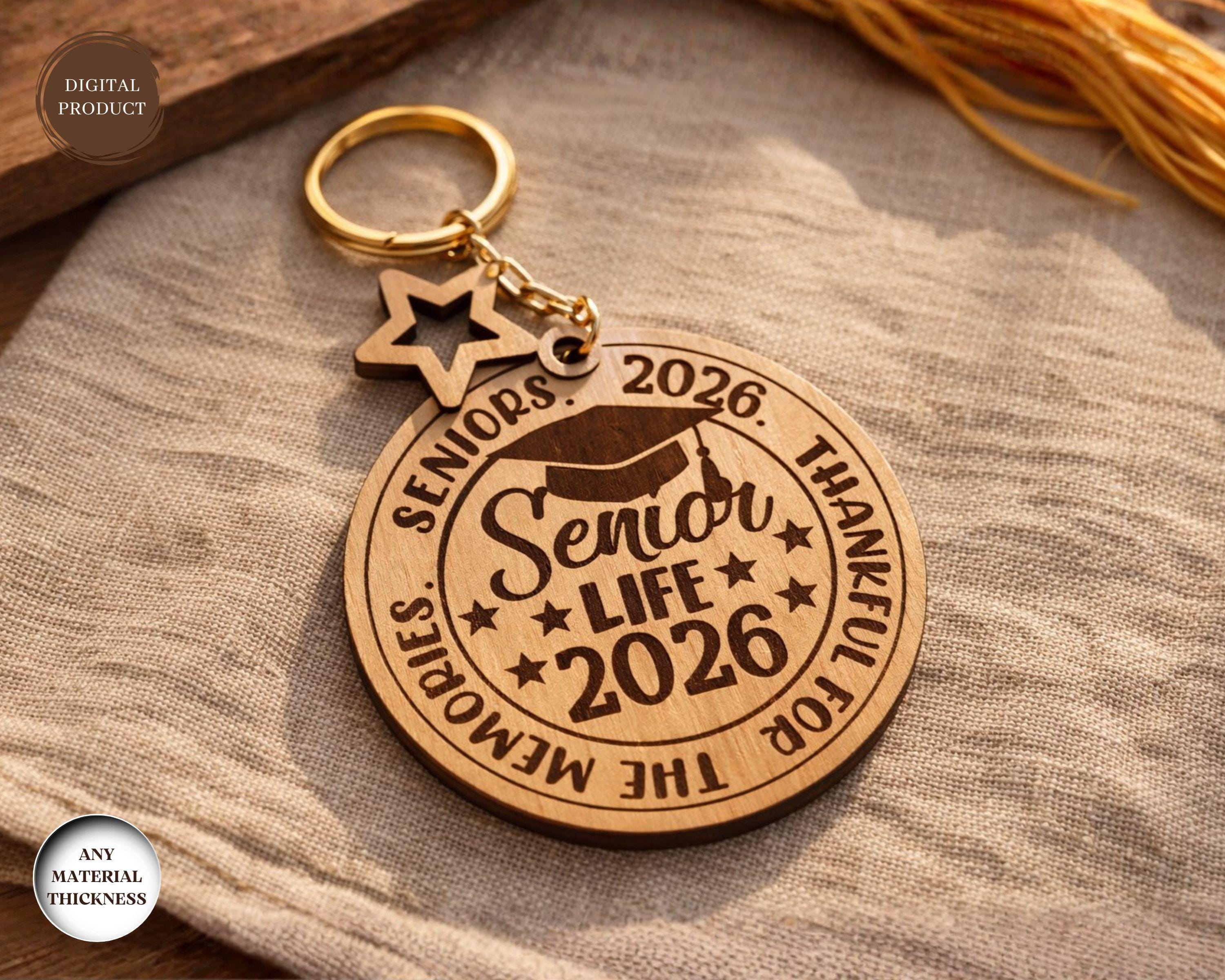 Graduation 2026 Keychain SVG Bundle, Senior Keyrings SVG, Class of 2026 ...