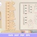 Kids Growth Chart Ruler Bundle, SVG Bundle for Glowforge, Children's ...