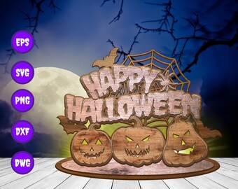 Halloween Pumpkin Dxf File - Etsy