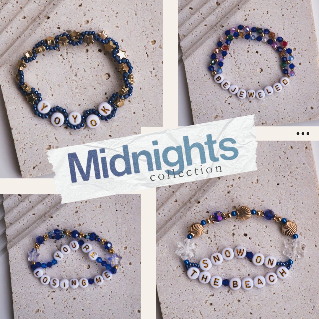 Friendship Bracelet Taylor Swift Eras Tour Midnights Collection - Etsy