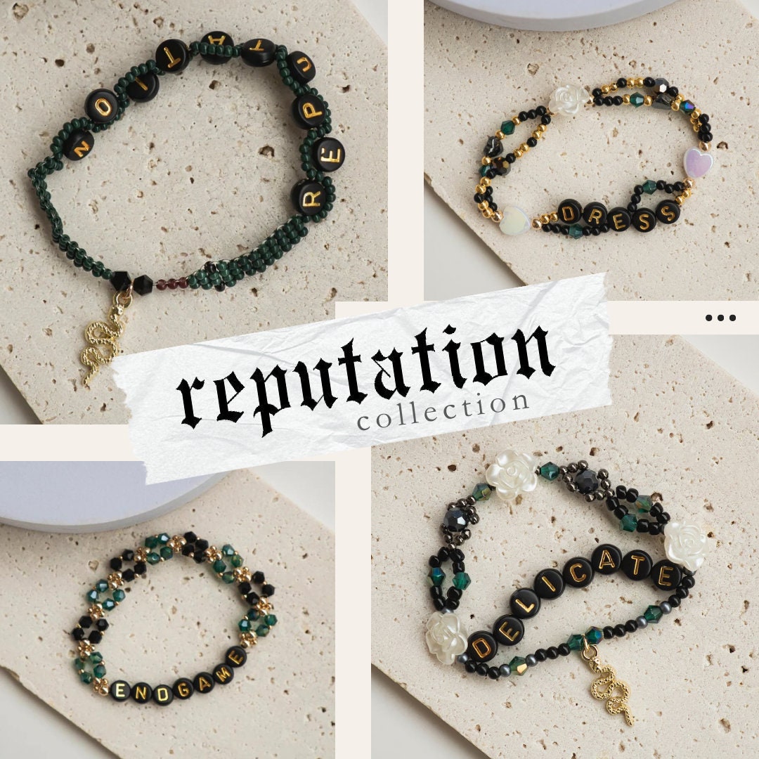 Friendship Bracelet Taylor Swift Eras Tour - Reputation Collection - Etsy