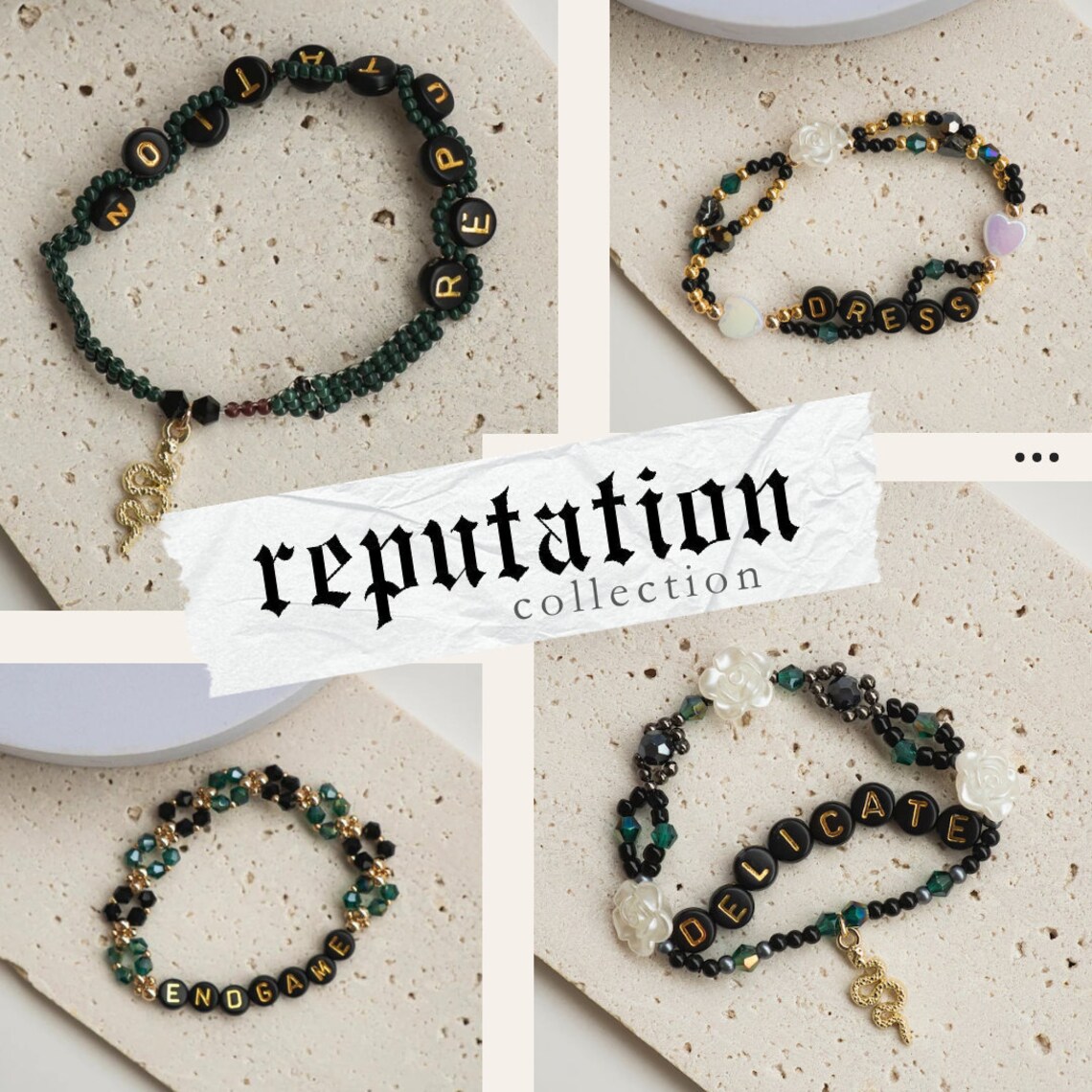 Friendship Bracelet Taylor Swift Eras Tour Reputation Collection - Etsy