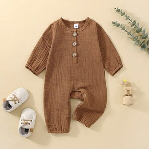 Baby Boy Long Sleeve Muslin Fabric Outfit New Born Baby Boy - Etsy