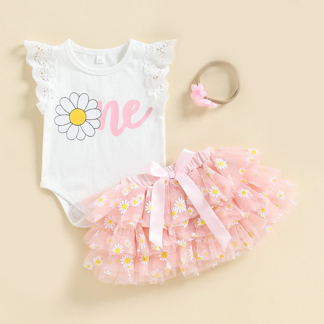 Baby Girl First Birthday Daisy Outfit Baby Girl Daisy Theme - Etsy