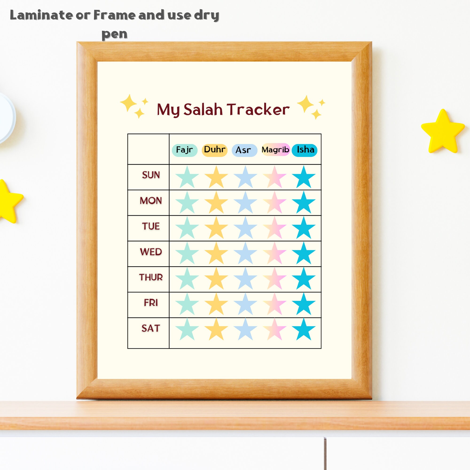 Salah Tracker| Kids Prayer Tracker| Digital Salah Tracker | Printable ...