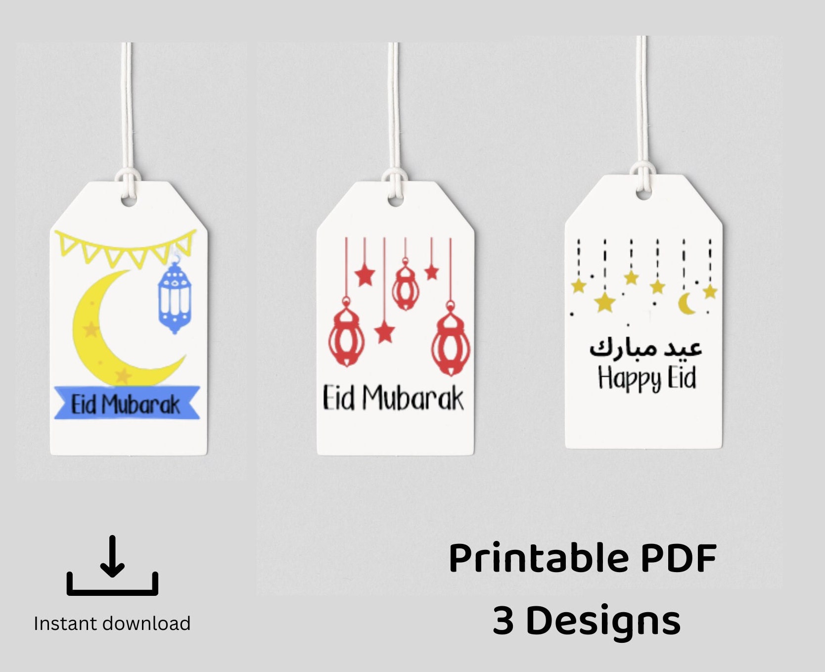 Eid Gift Tags eid Mubarak Gift Tags Eid Decoration eid Gifts Instant ...