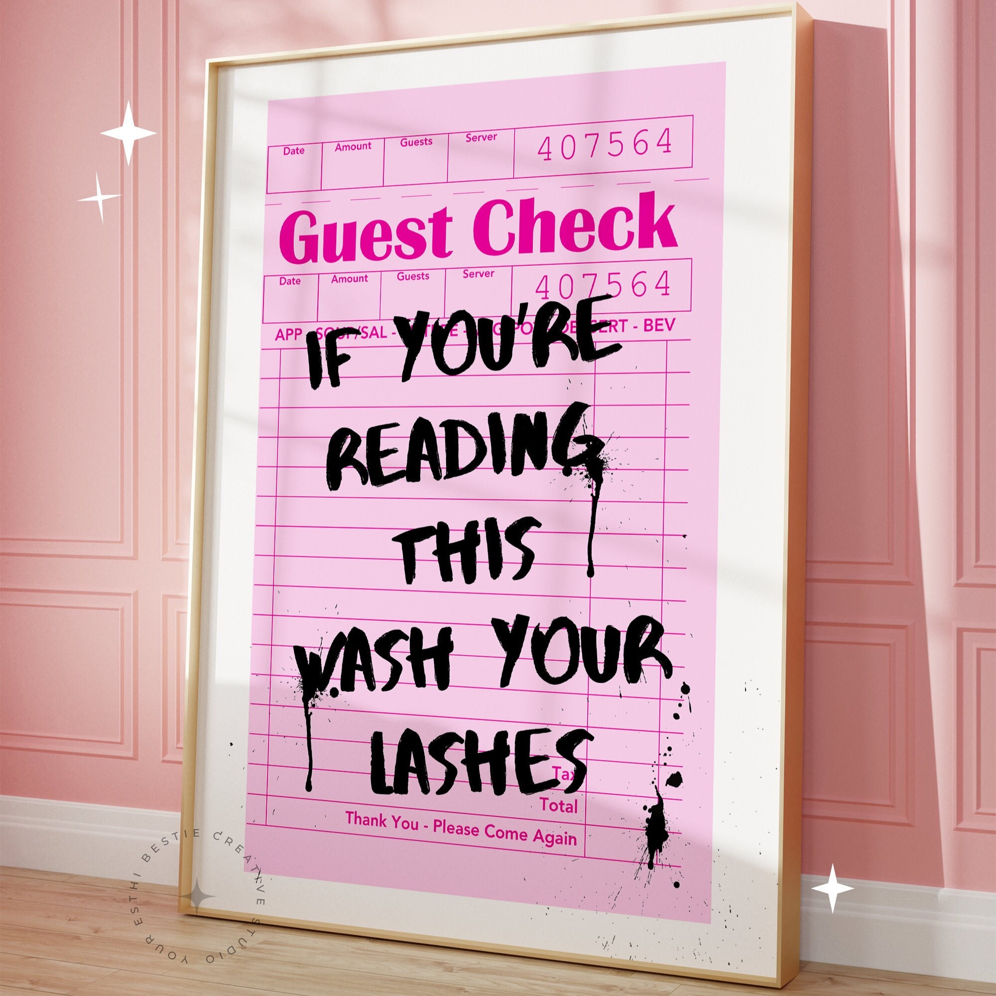If You're Reading This Wash Your Lashes Wall Art Printable|lash Tech ...