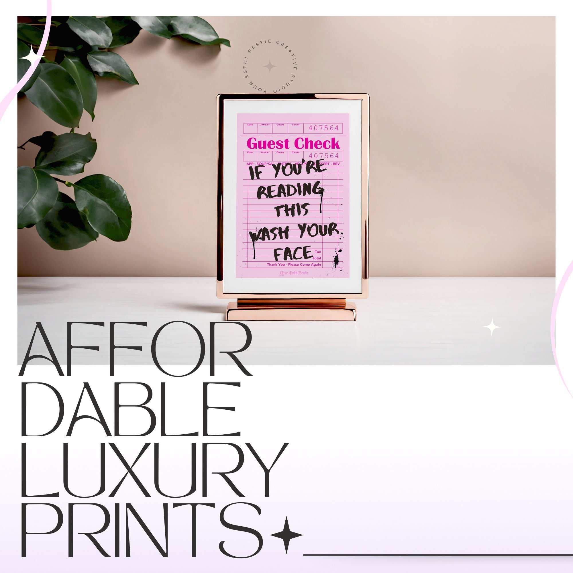 If You're Reading This Wash Your FACE Wall Art Printable, Esthi Digital ...