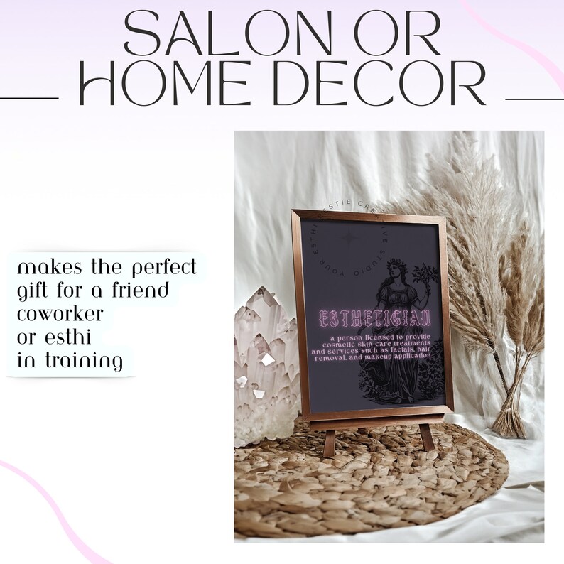 Esthetician Definition Goddess Wall Art Printable|lash Tech Digital Art ...
