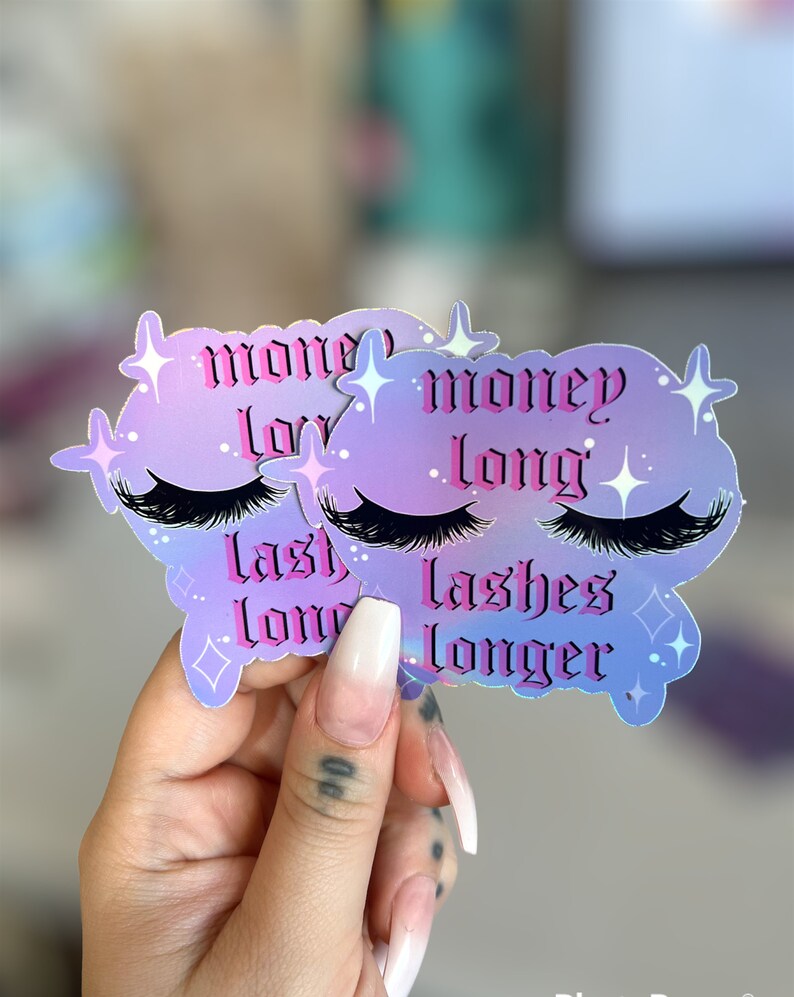 Holographic Lash Sticker Lash Tech Sticker Lash Artist - Etsy