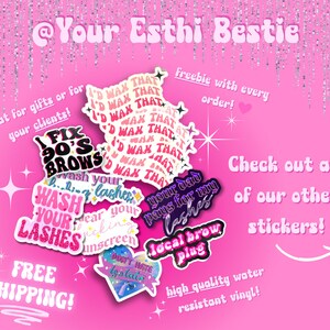 Holographic Lash Sticker Lash Tech Sticker Lash Artist - Etsy