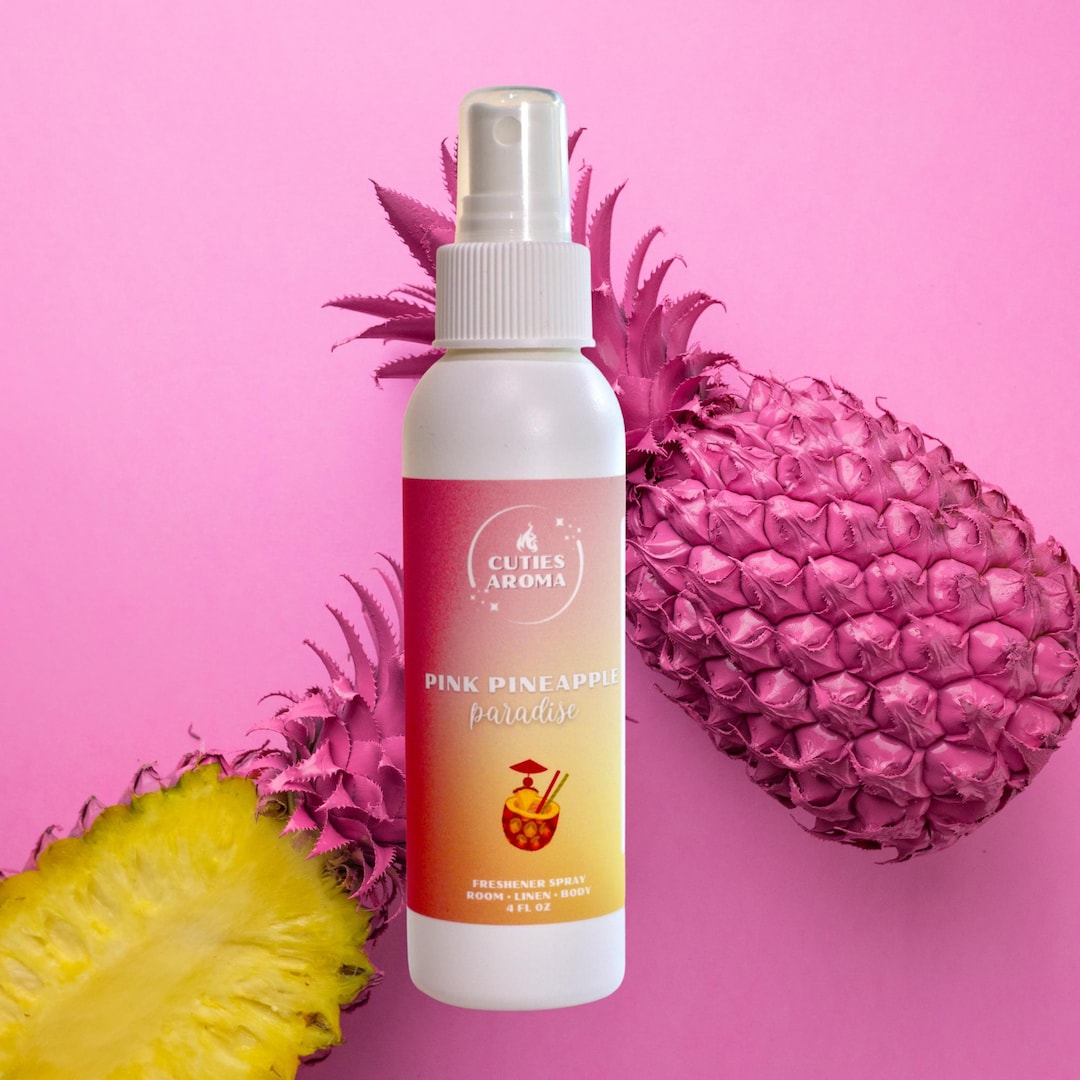 Pink Pineapple Paradise Freshener Spray, Room + Linen + Body + Car, Air ...