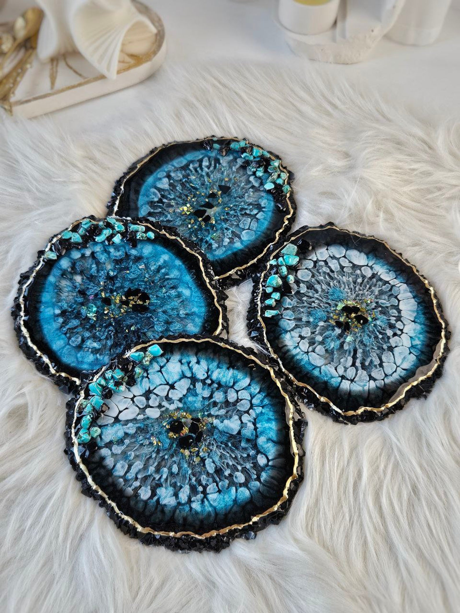 Home Decor, Epoxy Resin Set, Resin Art, Coaster, Aesthetic Room Decor ...