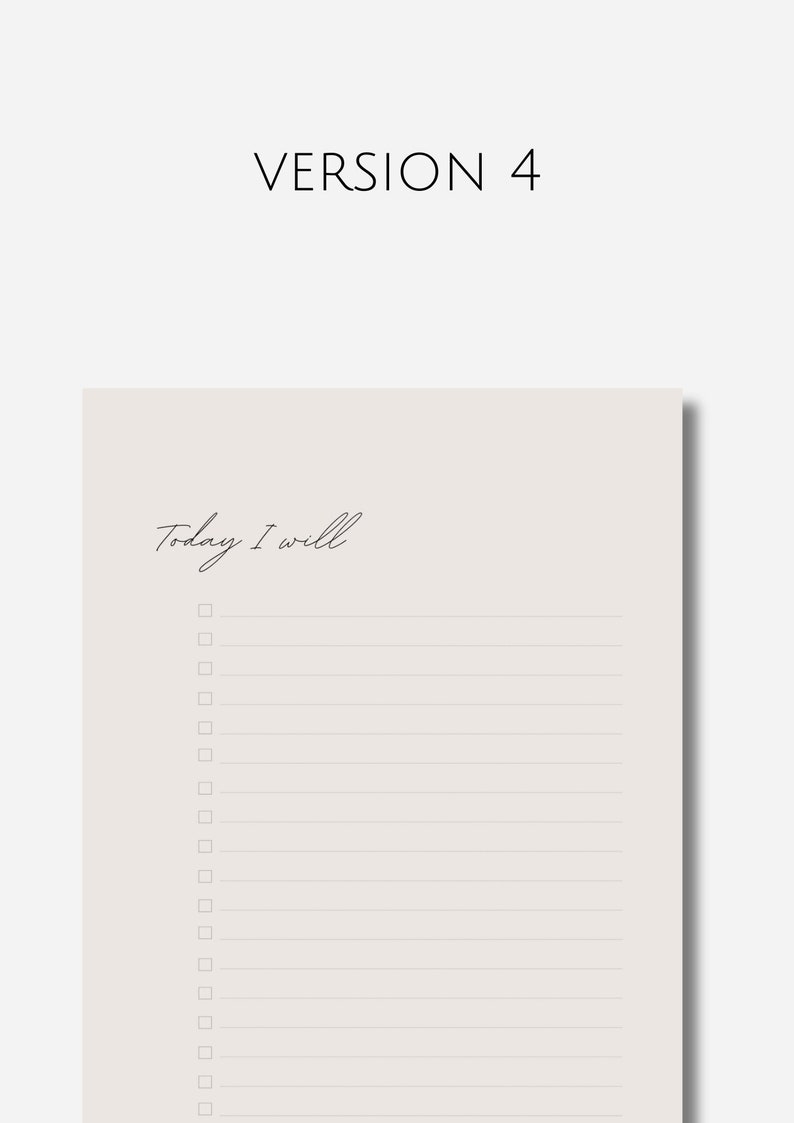 Printable to Do List - Etsy
