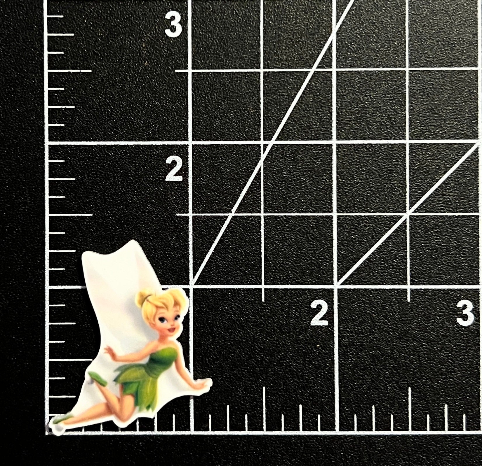 Peter Pan Flat Back Planar Resin Tinker Bell Hair Bow Center, Key Ring ...