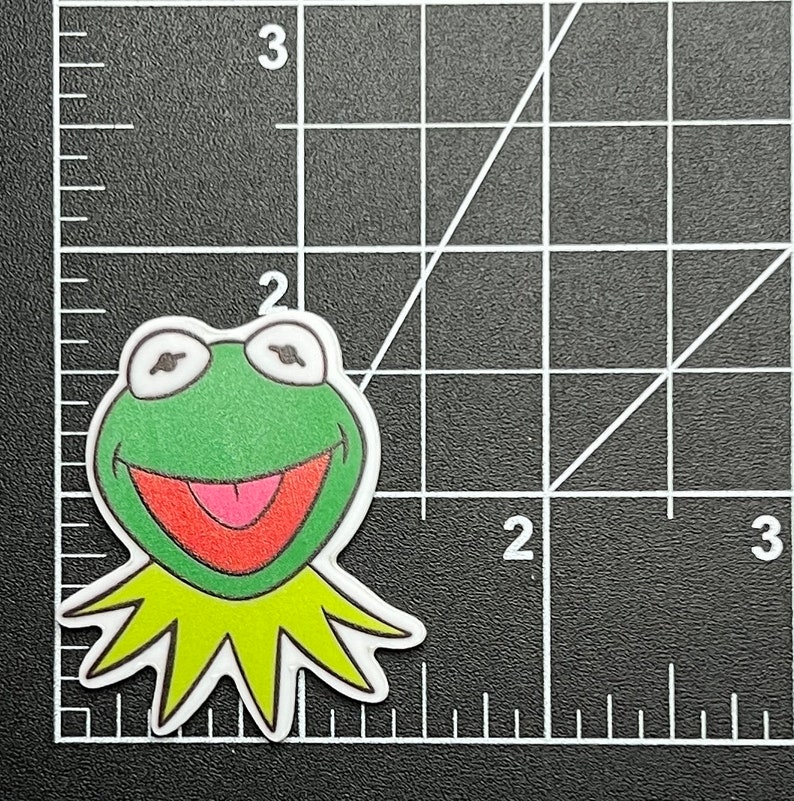 Kermit and Miss Piggy Flat Back Resin Hair Bow Center, Key Ring ...