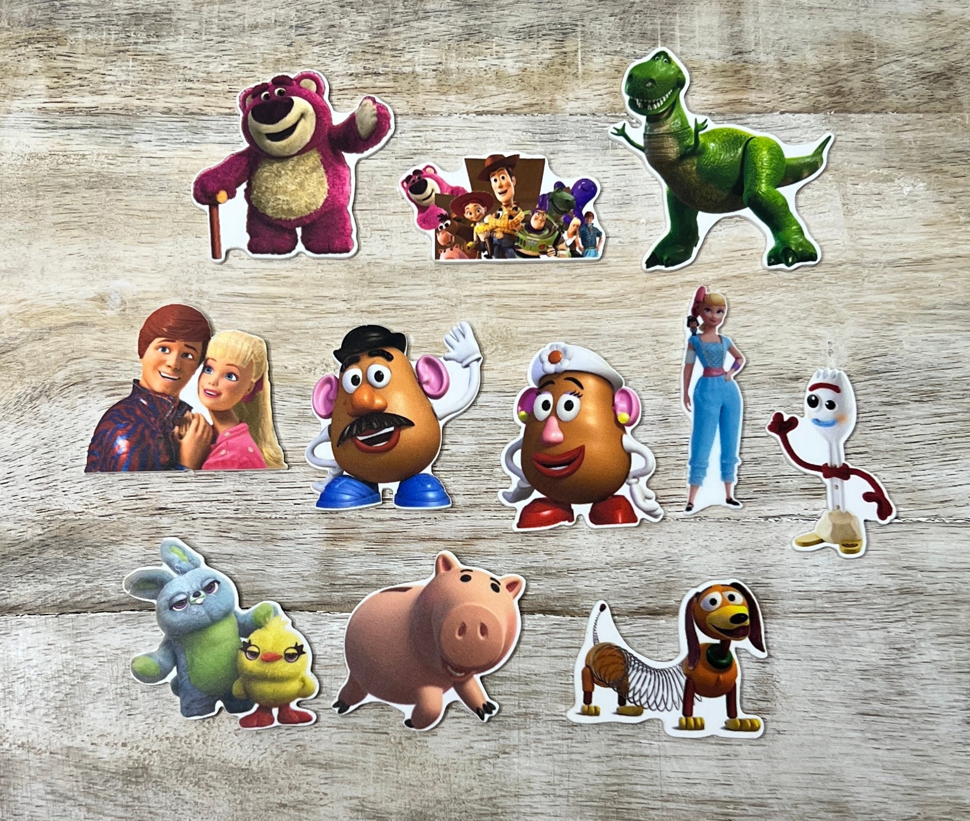Complete Set of Toy Story Flat Back Planar Resin Woody, Buzz Lightyear ...