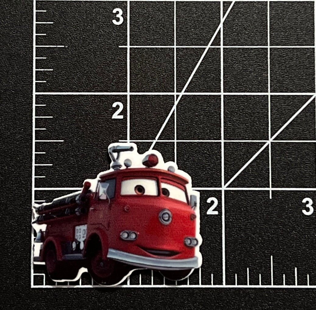 Disney Cars Flat Back Planar Resin | Tow Mater, Lightning Mcqueen, Red ...
