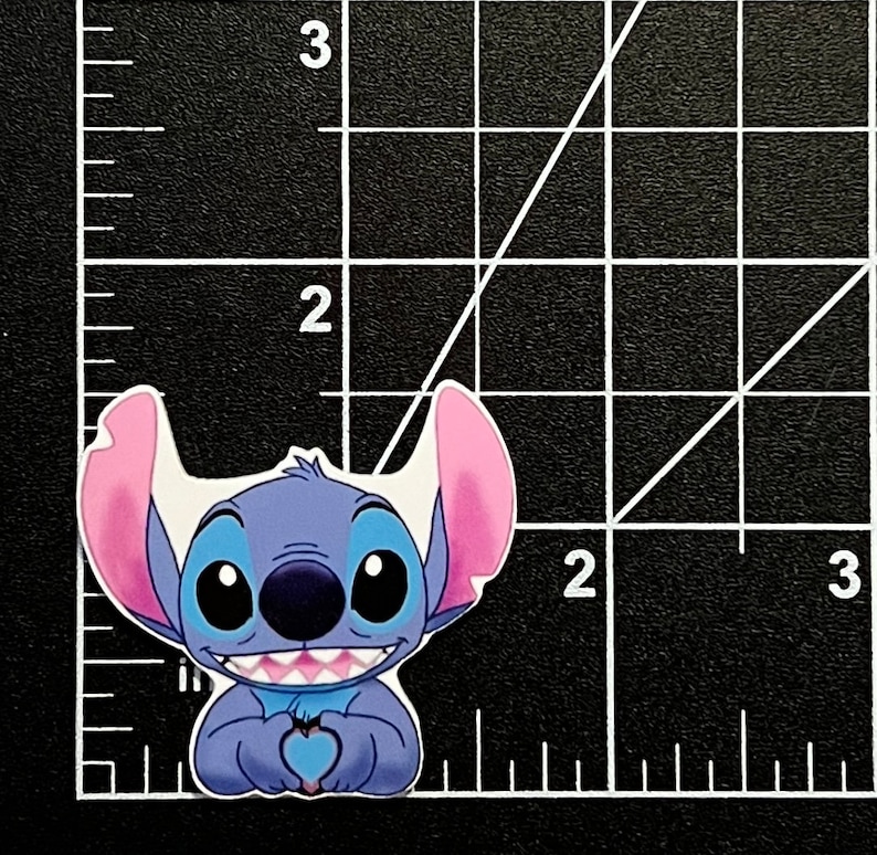 Lilo and Stitch Flat Back Planar Resin Angel, Scrump Hair Bow Center ...