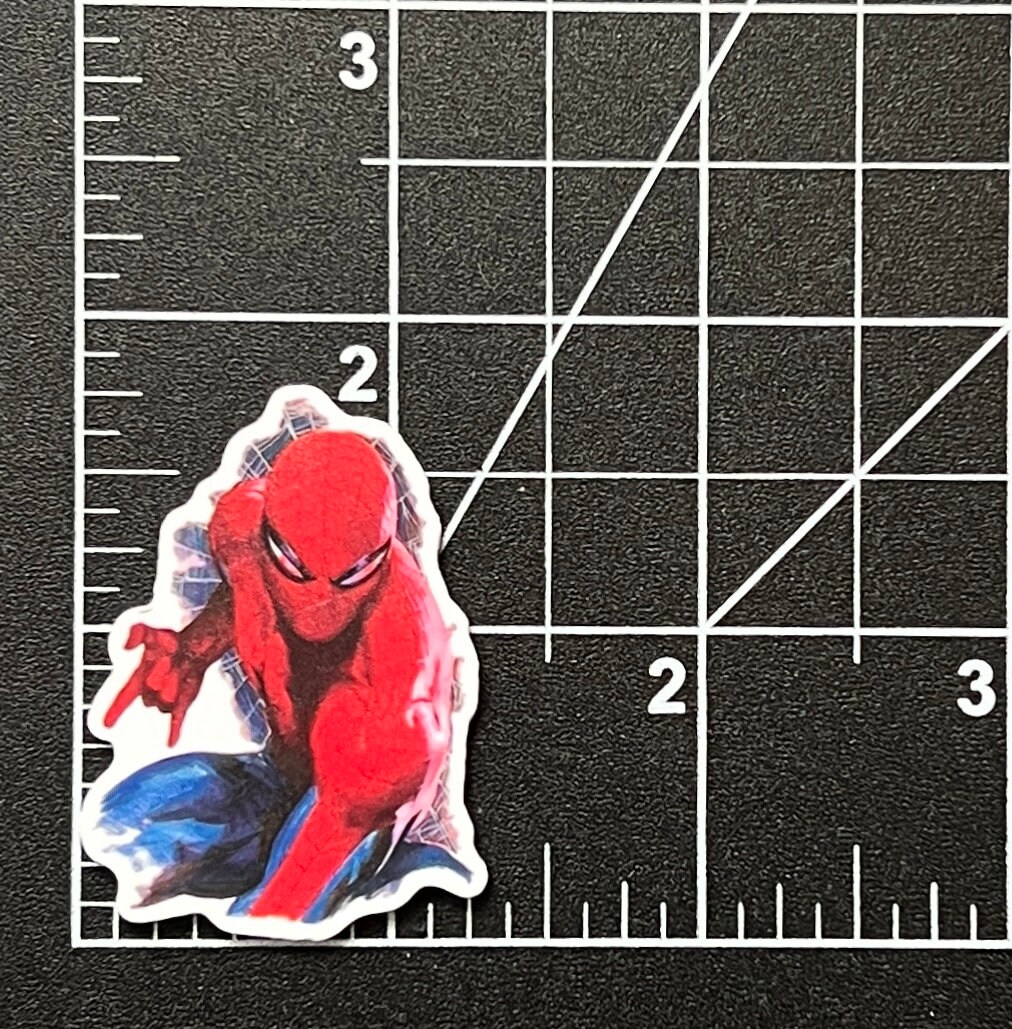 Amazing Spider Man Flat Back Resin | Hair Bow Center, Key Ring ...