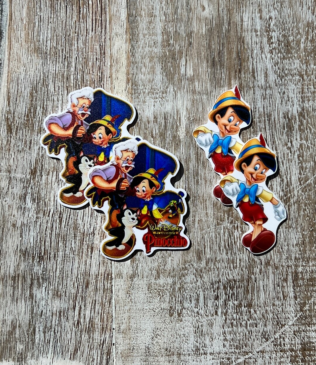 Pinocchio Flat Back Planar Resin | Hair Bow Center, Key Ring, Scrapbook ...