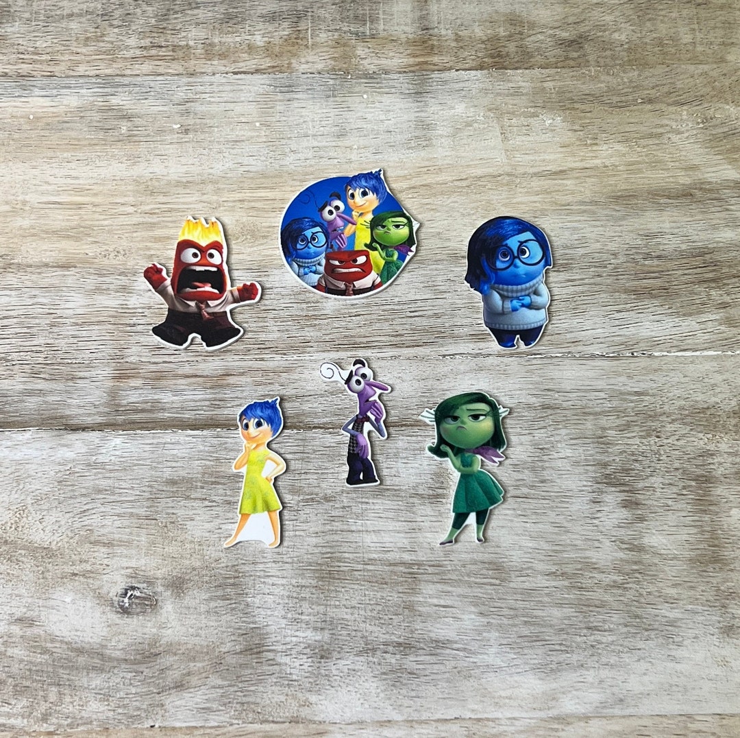 Complete Set of Inside Out Flat Back Planar Resin Anger, Fear, Sadness ...