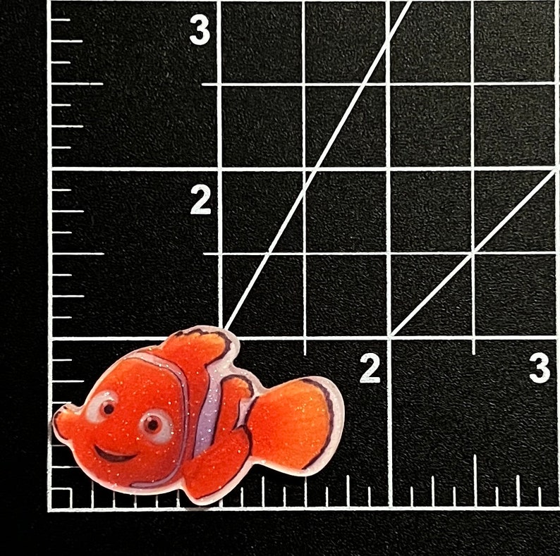 Finding Nemo Flat Back Planar Resin | Dory, Destiny, Hank, Squirt ...