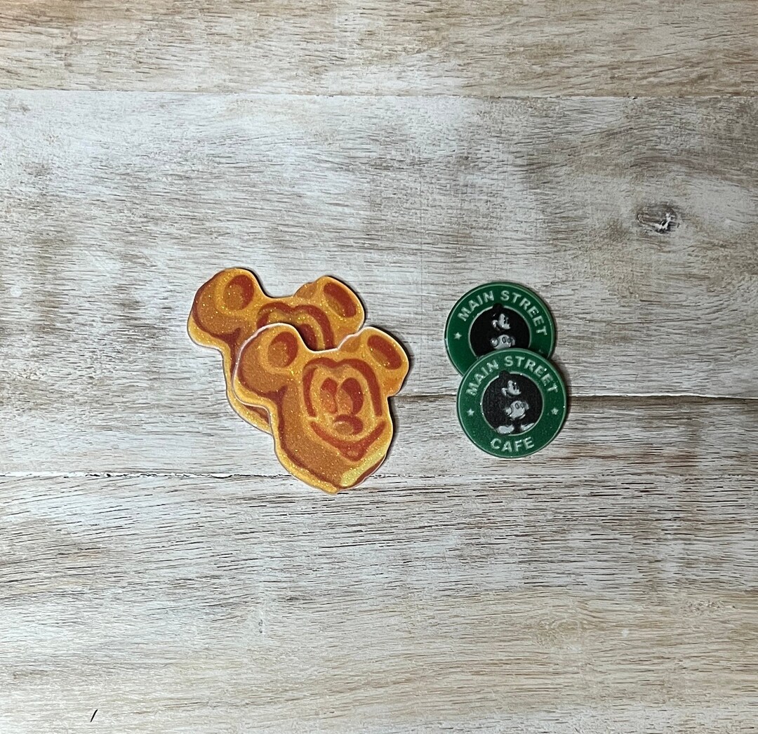 Disney Main Street Eats Flat Back Planar Resin | GLITTER | Mickey ...