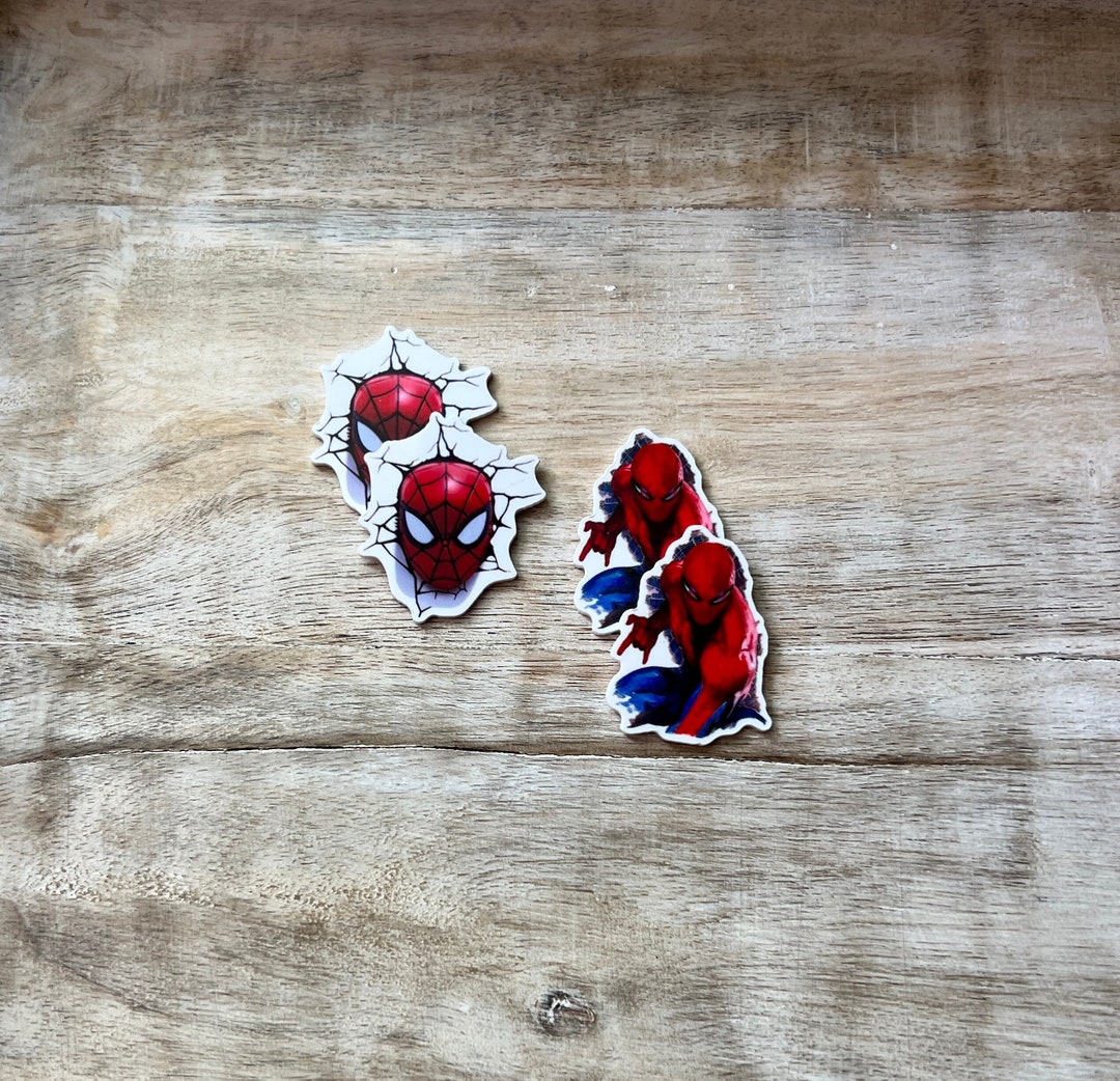 Amazing Spider Man Flat Back Resin | Hair Bow Center, Key Ring ...