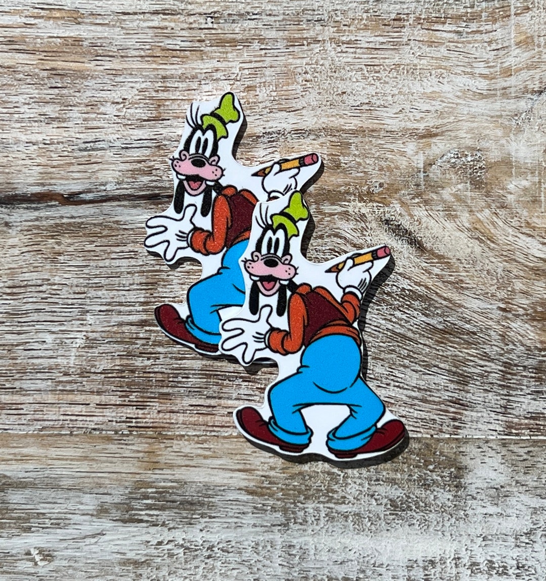Goofy Flat Back Planar Resin | Hair Bow Center, Key Ring, Scrapbook ...