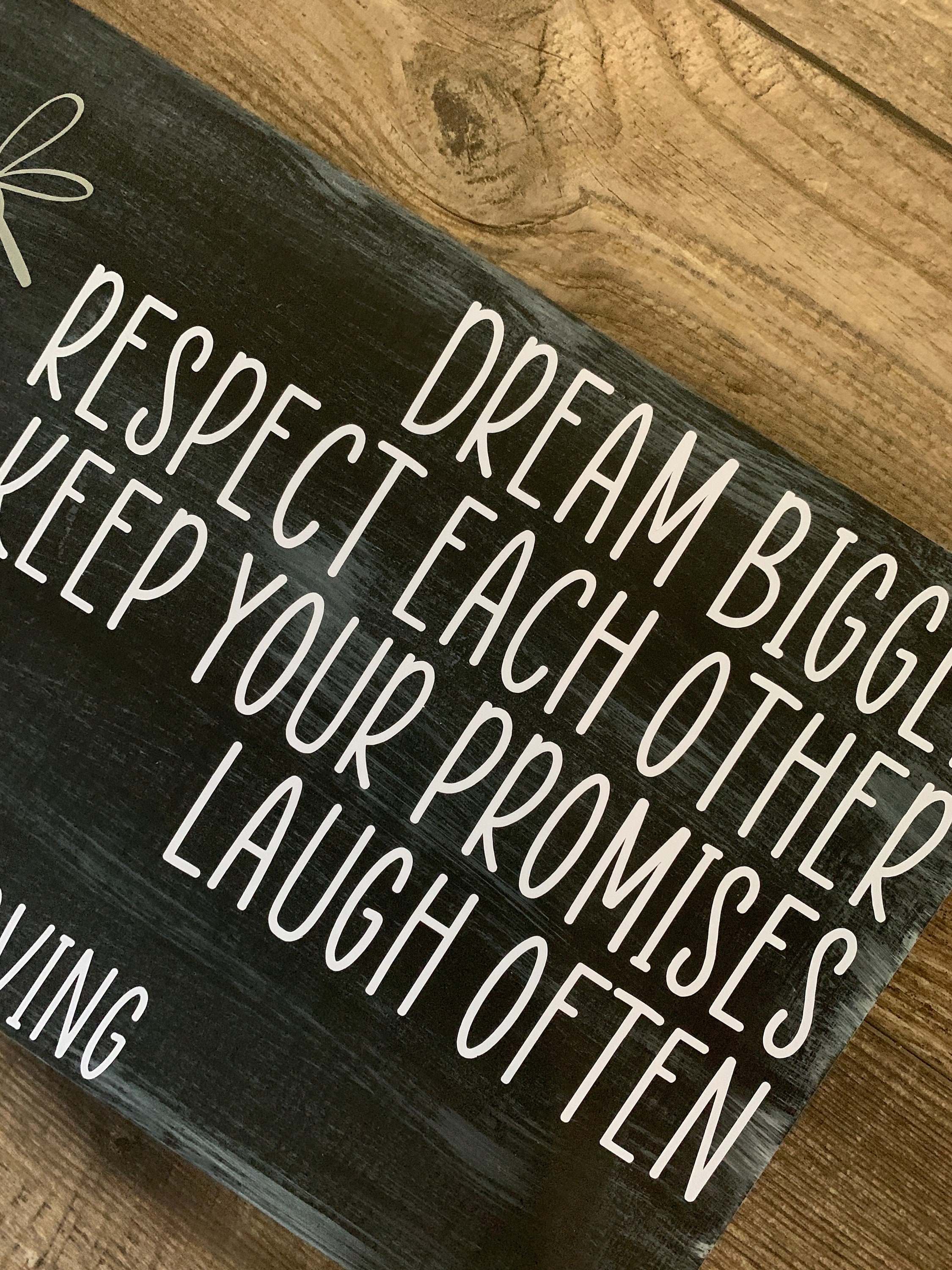 Respect Each Other Sign Family Sign Inspirational Sign Be - Etsy