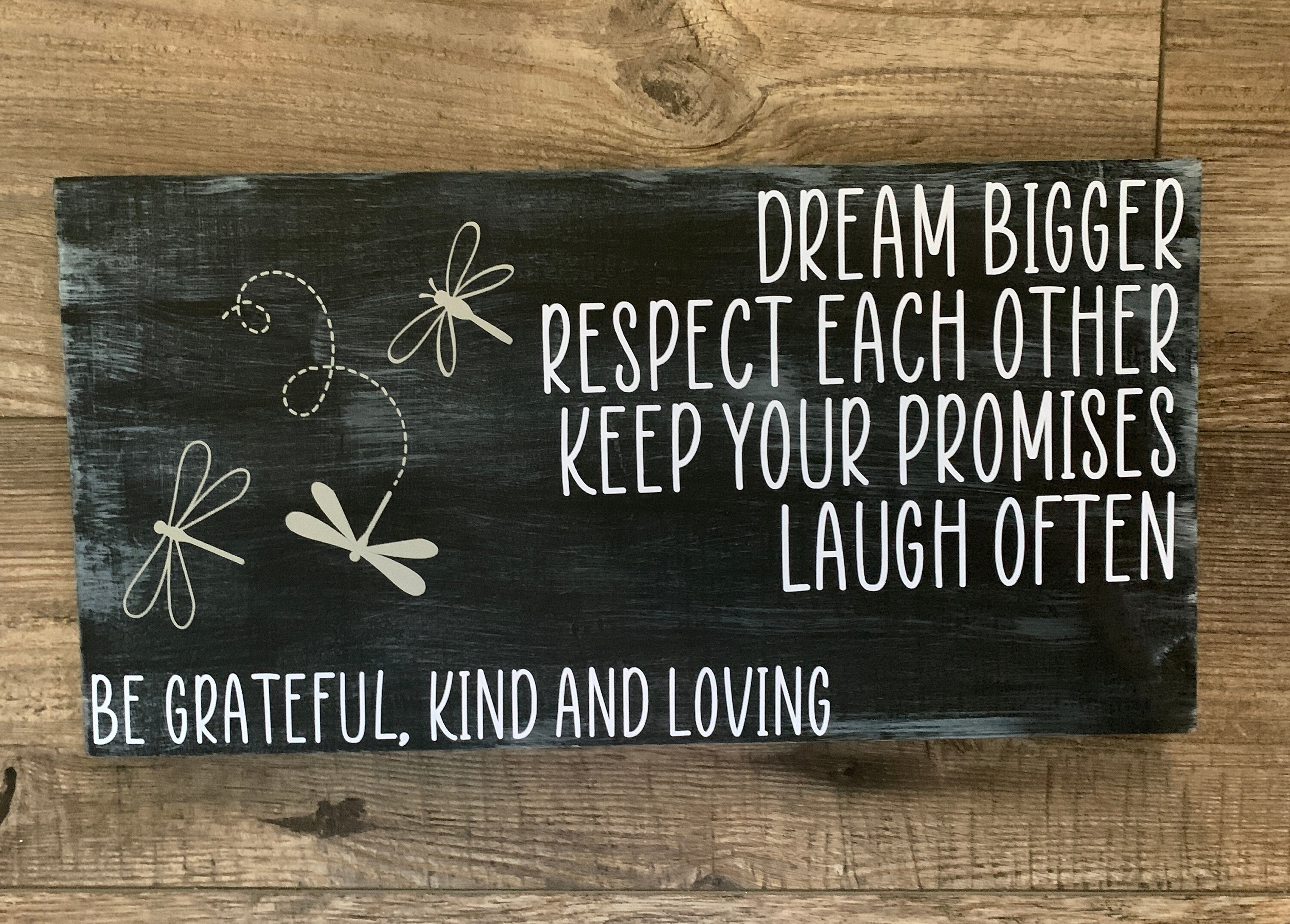 Respect Each Other Sign Family Sign Inspirational Sign Be - Etsy