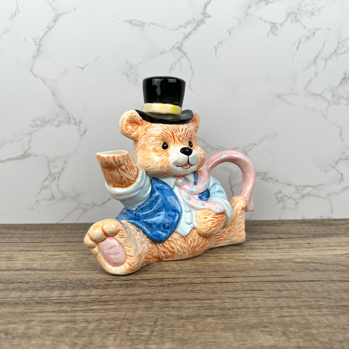 Teddy Bear Teapot, Unusual Vintage Ceramic Teapot, Rare Find, Kitchen ...
