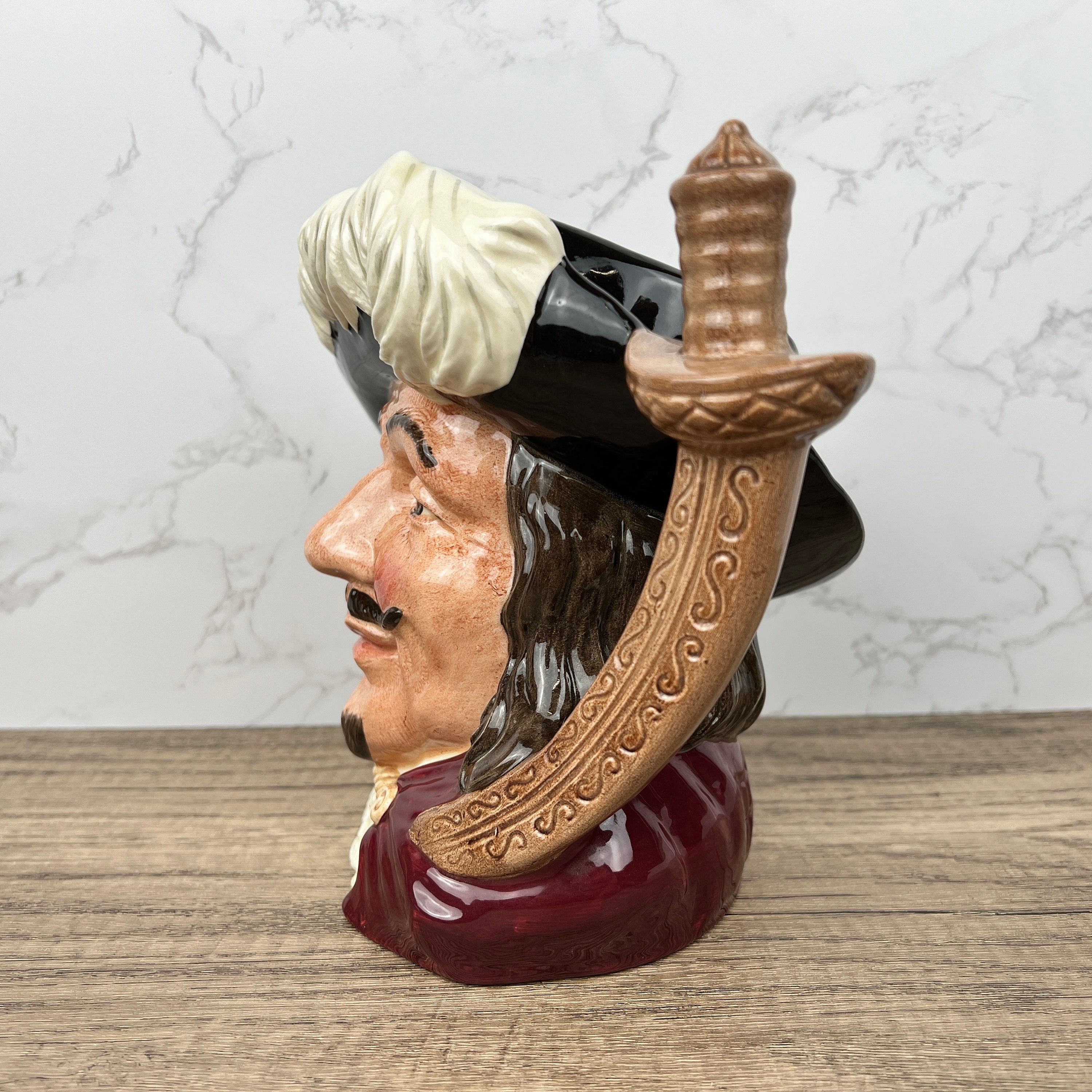 PORTHOS ROYAL DOULTON Large Character Jug 6440, Three Musketeers ...