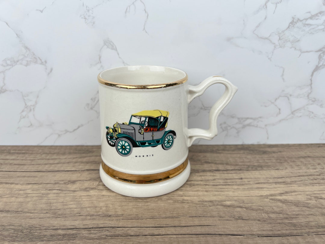 Prince William Pottery Large White & Gold Tankard Mug With an Antique ...