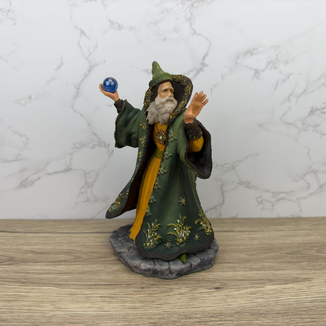 Enchantica Fantazar Spring Wizard Figurine, Holland Studio Craft - Etsy