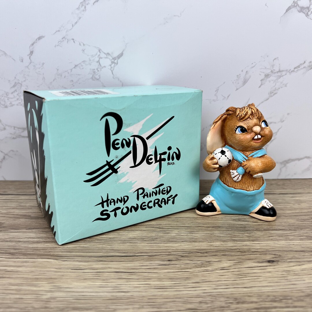 Vintage Pendelfin Rabbit, Chuck, Rare Light Blue Color, Hand Made and ...