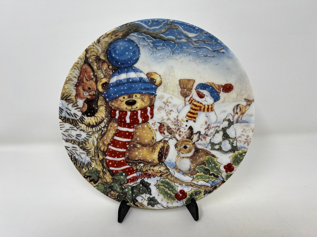 TEDDY BEAR PLATE, Coalport Fine Bone China, Nursery Decoration ...