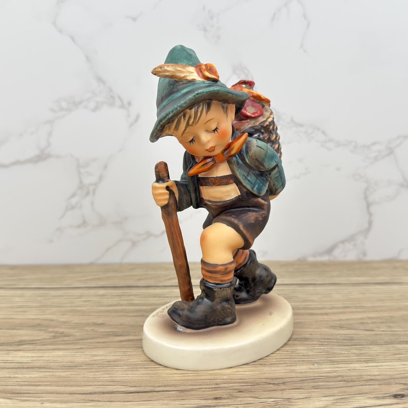 Hummel Flower Vendor Figurine | Vintage Goebel Porcelain Boy, German ...