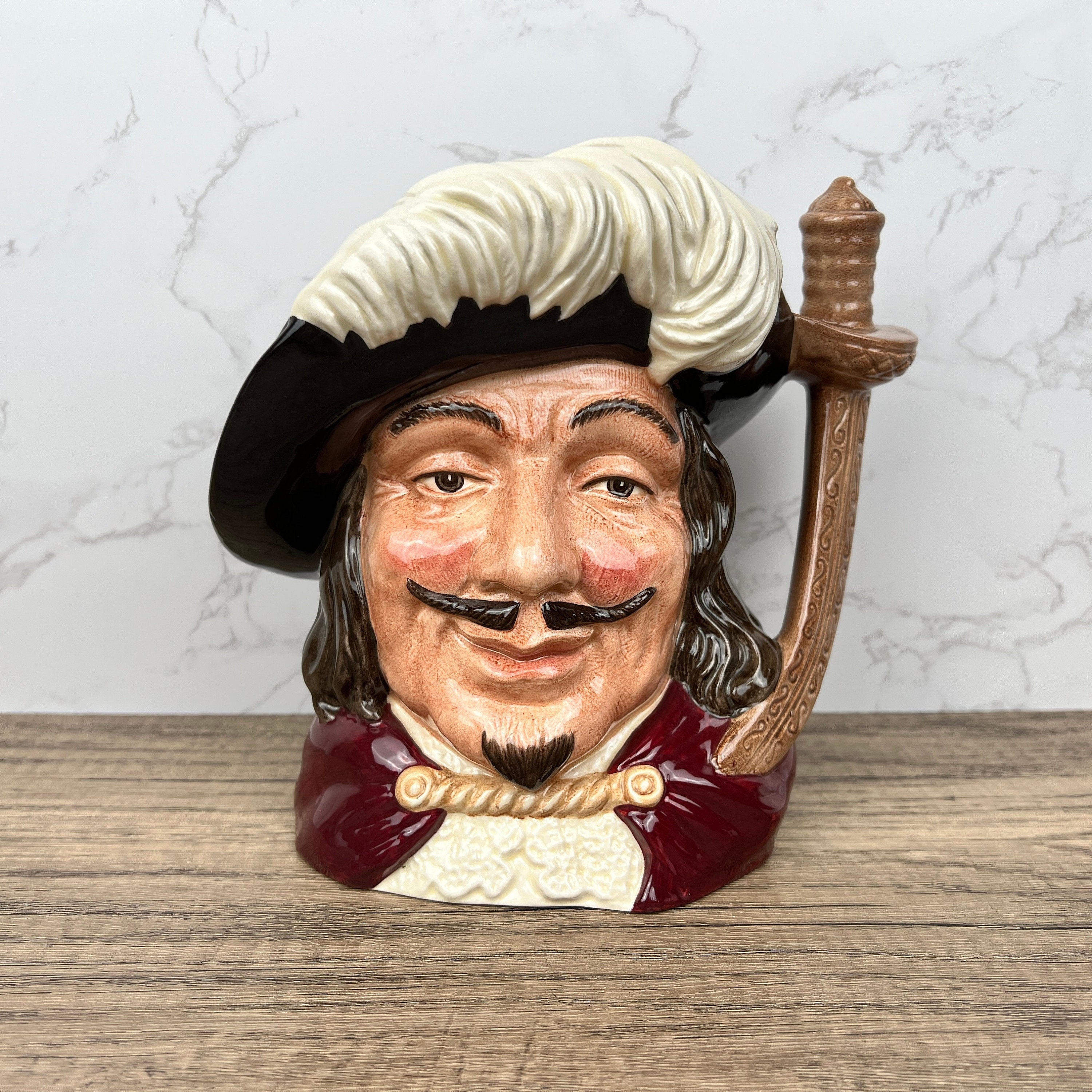 PORTHOS ROYAL DOULTON Large Character Jug 6440, Three Musketeers ...