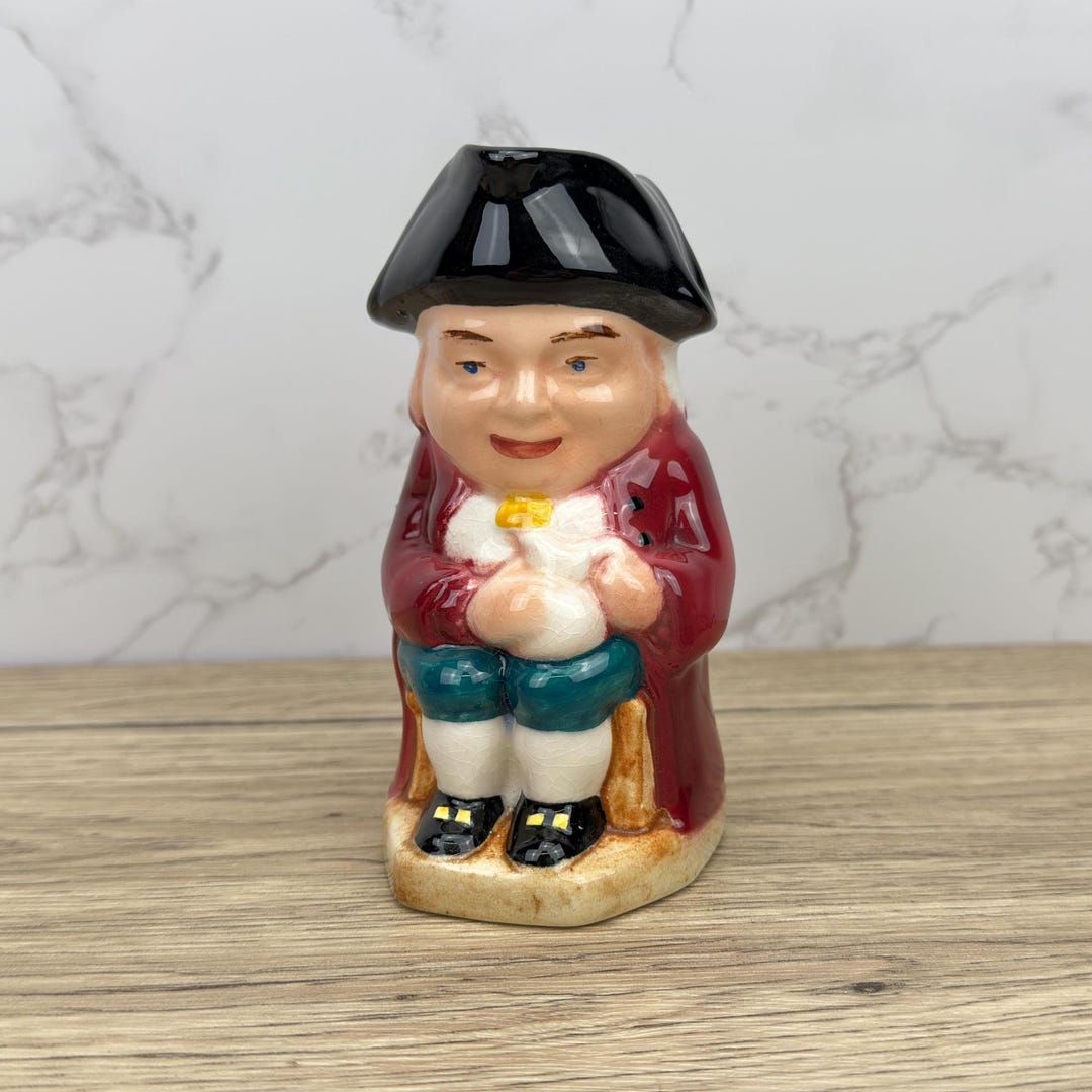 Vintage Porcelain Toby Jug, Collectible Character Jug, Made in England ...